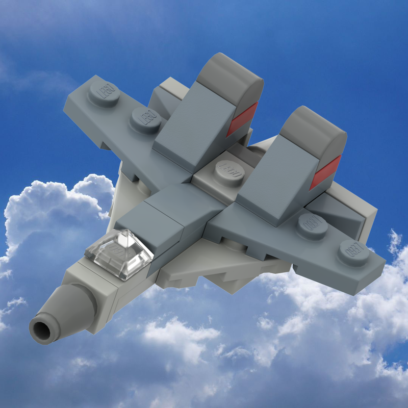 LEGO MOC Sukhoi Su-27 by clarkdoesbuild | Rebrickable - Build with LEGO