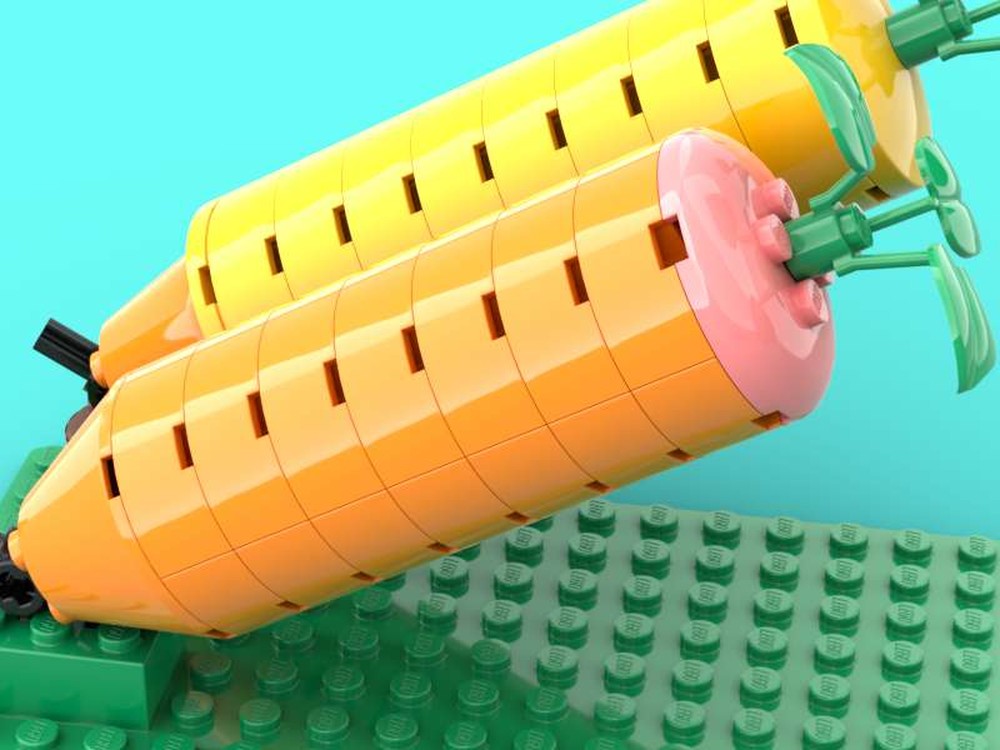 LEGO MOC Carrot Möhre by Christoph Eckhardt | Rebrickable - Build with LEGO