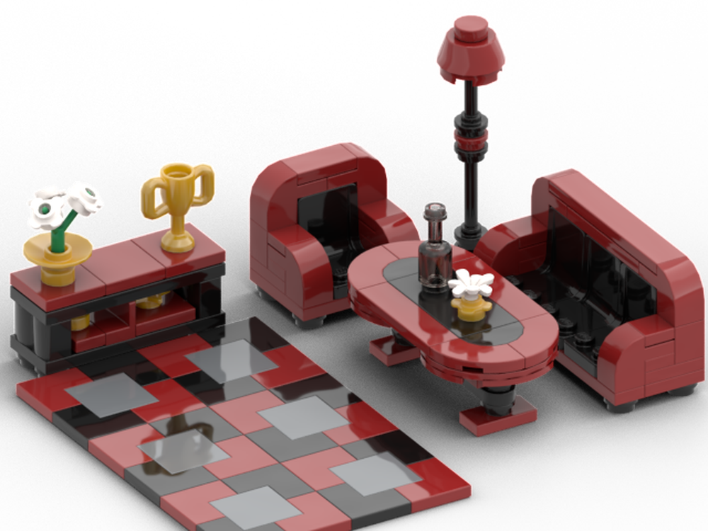 LEGO MOC living room by MadonnA | Rebrickable - Build with LEGO