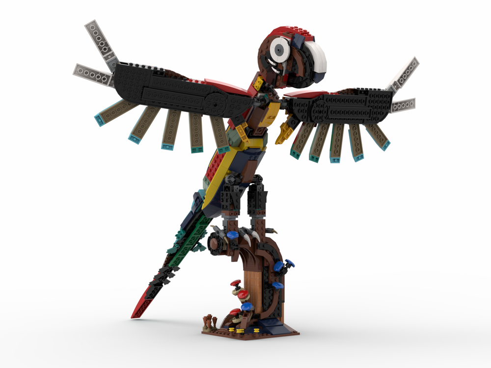 LEGO MOC Scarlet Macaw Parrot, 31132 Alternate Build by Macharius ...