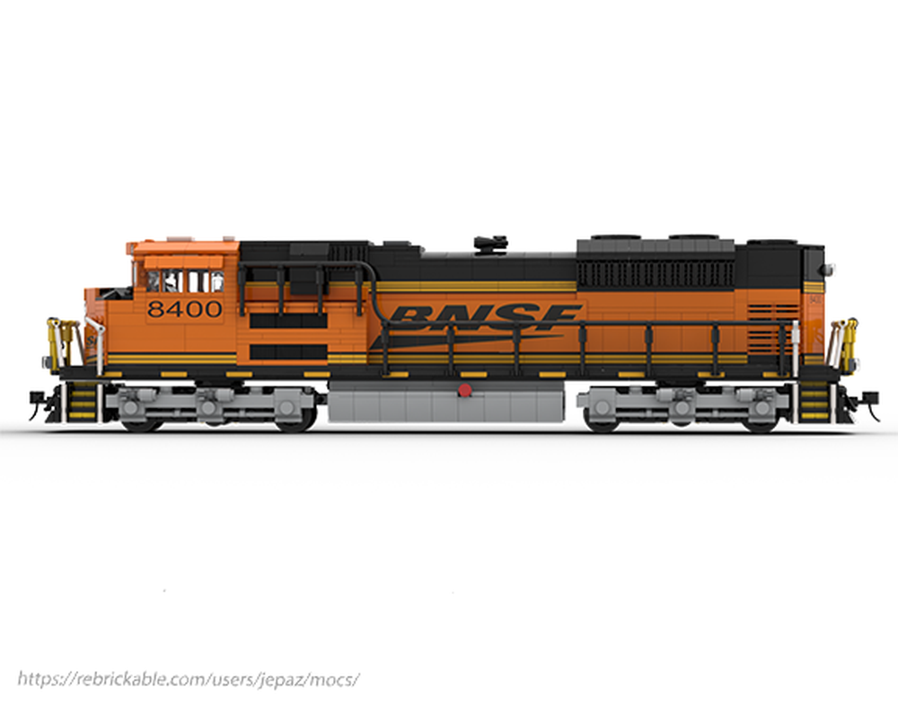 LEGO MOC Burlington Northern Santa Fe BNSF 8400 SD70ACE by jepaz ...