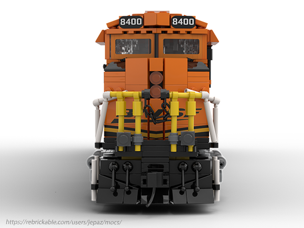 LEGO MOC Burlington Northern Santa Fe BNSF 8400 SD70ACE by jepaz ...
