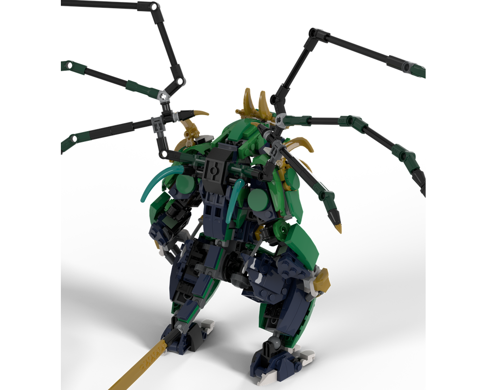 Lego Moc Legendary Dragon Mech By Re Creator Rebrickable Build With