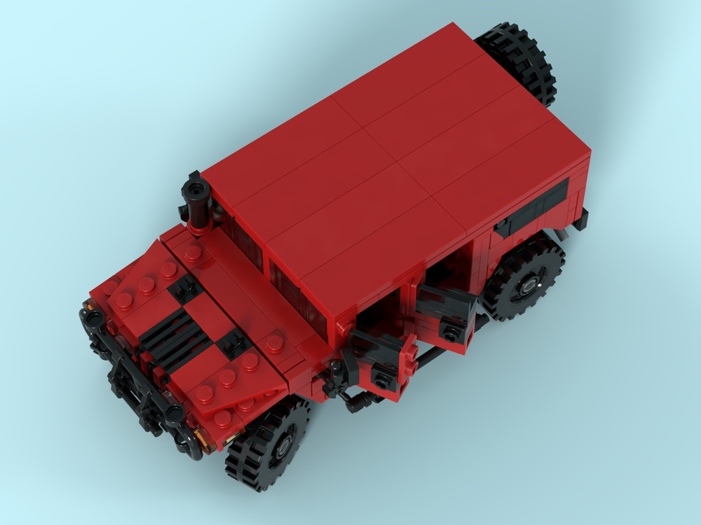 Lego Moc Hummer H1 Alpha By Dinhtuankiet Rebrickable Build With Lego