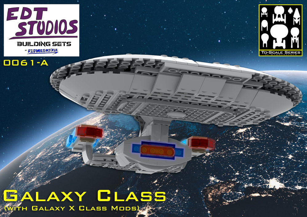 LEGO MOC Galaxy Class (with Galaxy X Mods) by D10MegasXLR | Rebrickable ...