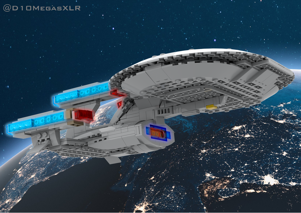 LEGO MOC Galaxy Class (with Galaxy X Mods) by D10MegasXLR | Rebrickable ...