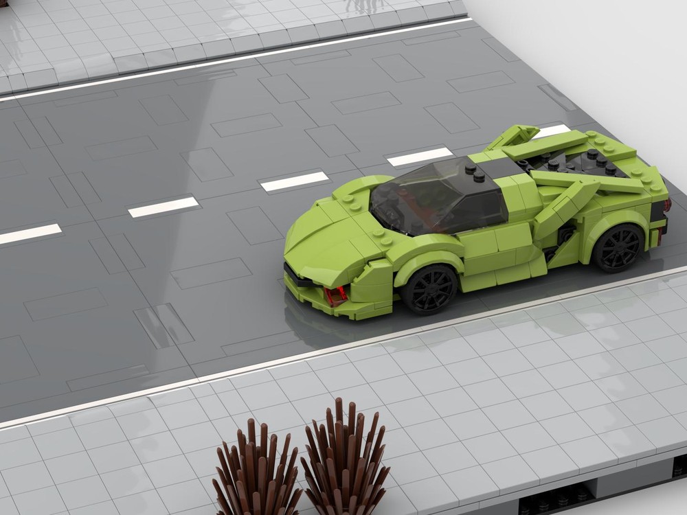 LEGO MOC Two-lane road 3.6 m (Scale 1:25) by Vector148 | Rebrickable ...