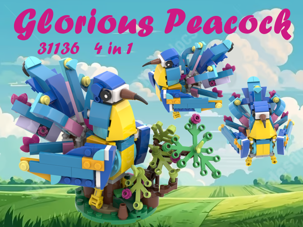 LEGO MOC THE GLORIOUS PEACOCK (31136 alternative build) by gladubid ...