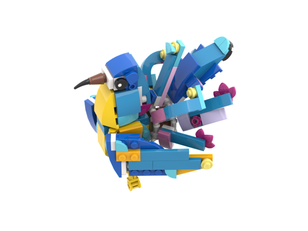 Lego Moc The Glorious Peacock 31136 Alternative Build By Gladubid Rebrickable Build With Lego