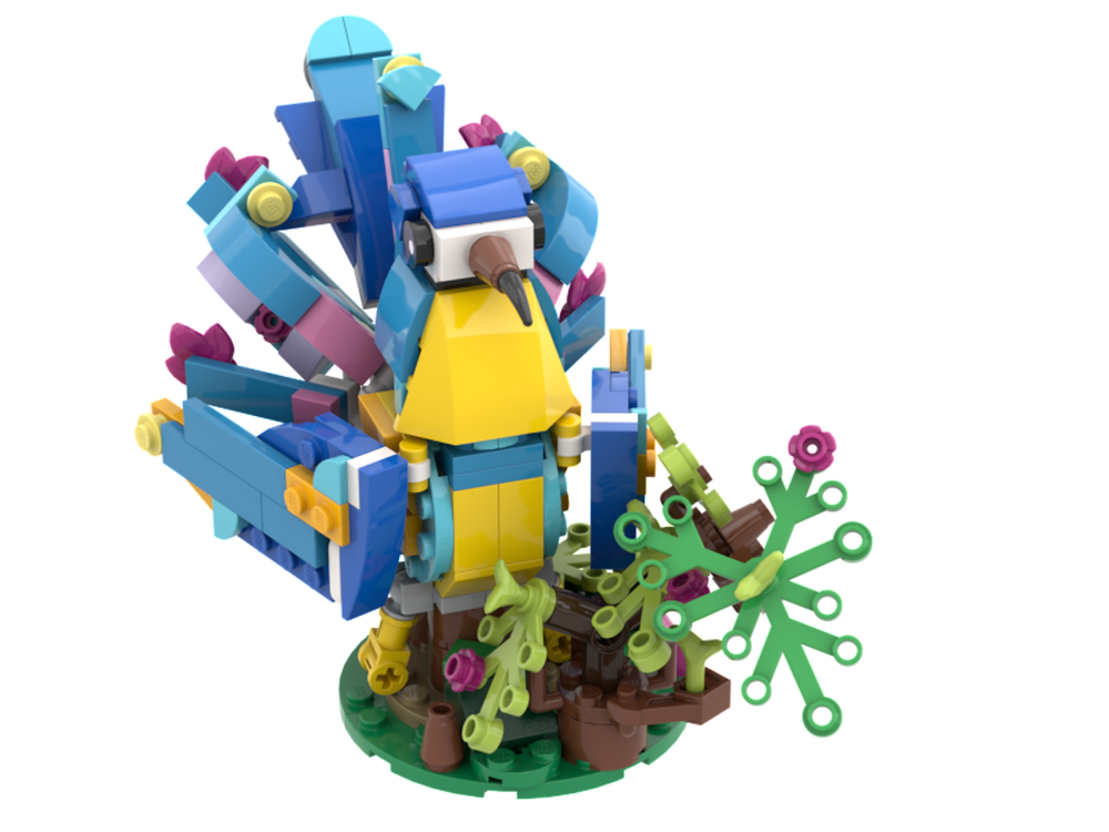 Lego Moc The Glorious Peacock 31136 Alternative Build By Gladubid