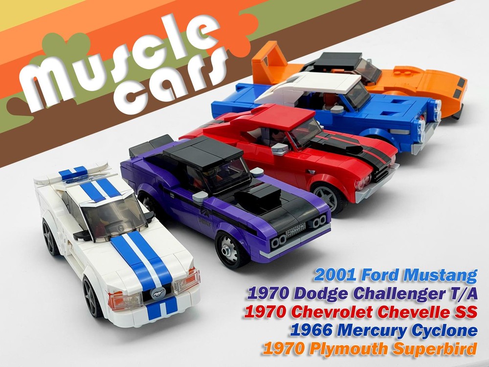 LEGO MOC Muscle Car Vehicle Pack #1 by IBrickedItUp | Rebrickable ...