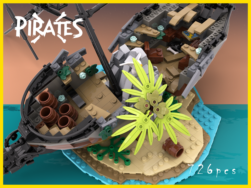 Lego Moc Shipwreck By Marius2002 Rebrickable Build With Lego