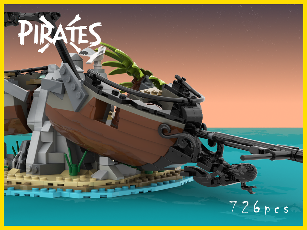 Lego Moc Shipwreck By Marius2002 Rebrickable Build With Lego