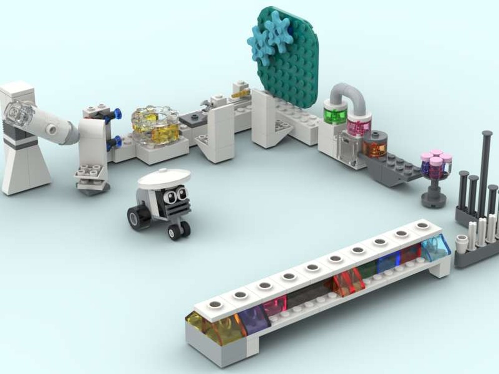 LEGO MOC Laboratorio con robot by DMGLego | Rebrickable - Build with LEGO