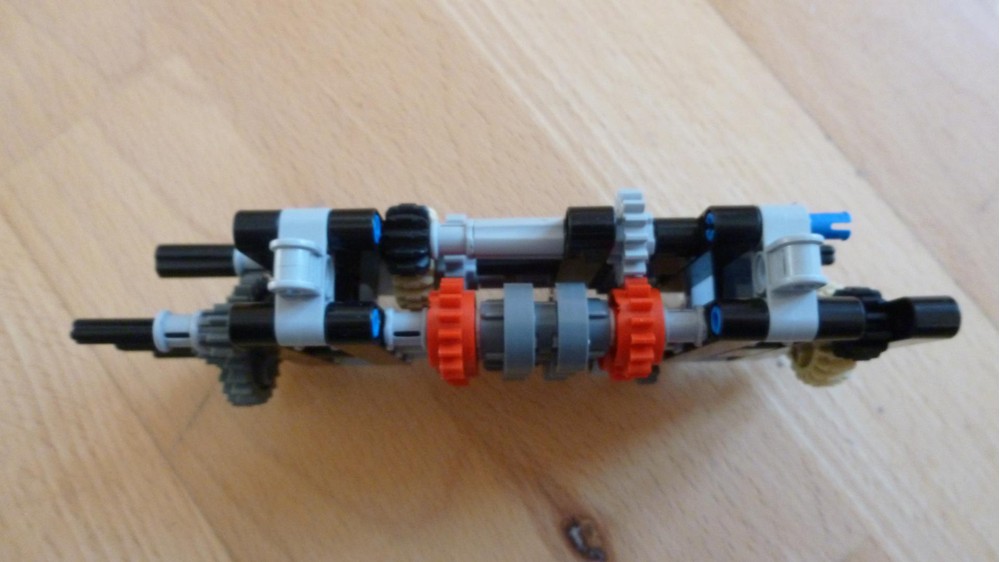 Lego Moc 5 Speed Gearbox With Reverse Designed For Building It Into A