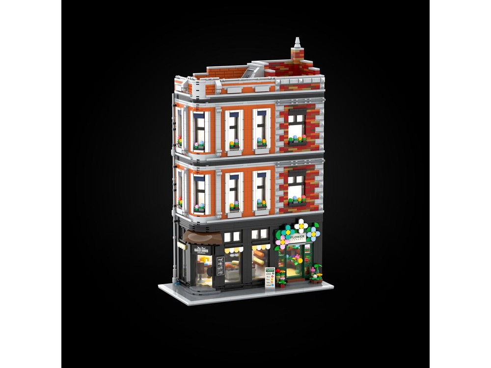Lego Moc Bakery And Flower Shop By Pribri Rebrickable Build With Lego