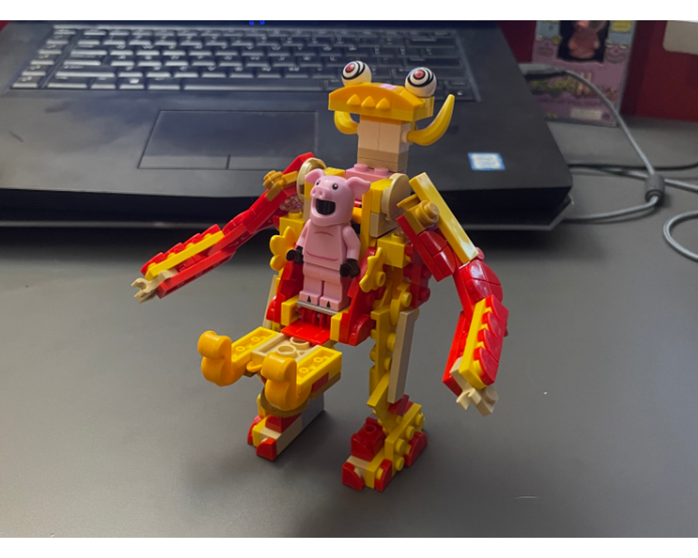 Lego Moc Lion Dance Mech Suit By Ericnunya Rebrickable Build With Lego