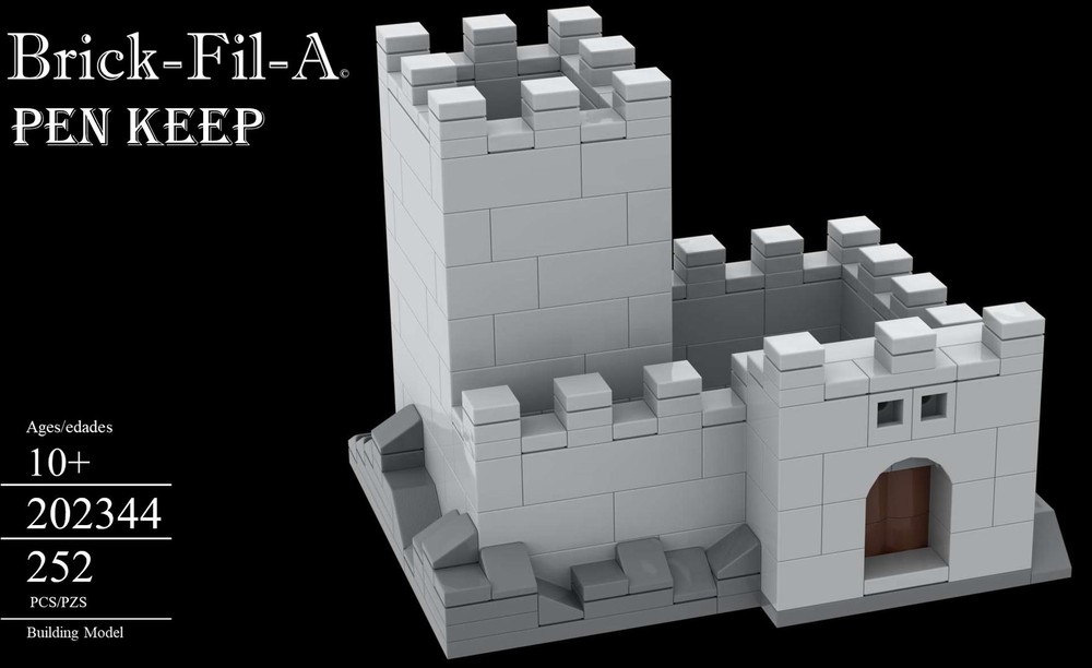 LEGO MOC Pen Keep by Brick-Fil-A-Builds | Rebrickable - Build with LEGO