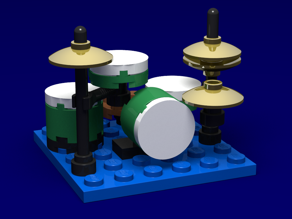 LEGO MOC Drum Kit (Minifig Scale) by BluesBrickStudio | Rebrickable ...