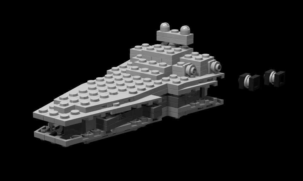 LEGO MOC-152101 Imperial navy - ISD mini with nano Ties by Tiggerljc ...
