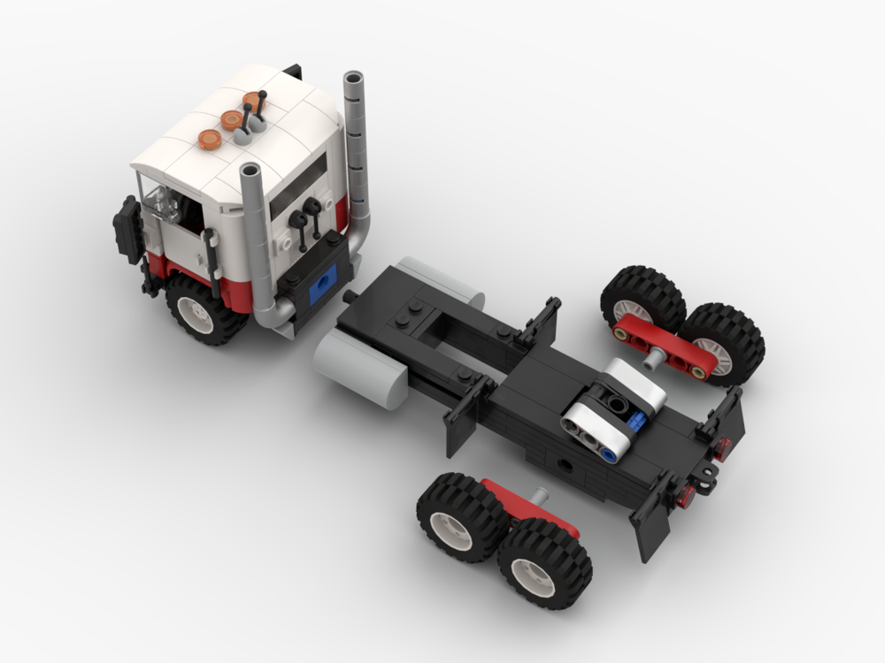 Lego Moc Cabover Ii Semi By Owstin Rebrickable Build With Lego