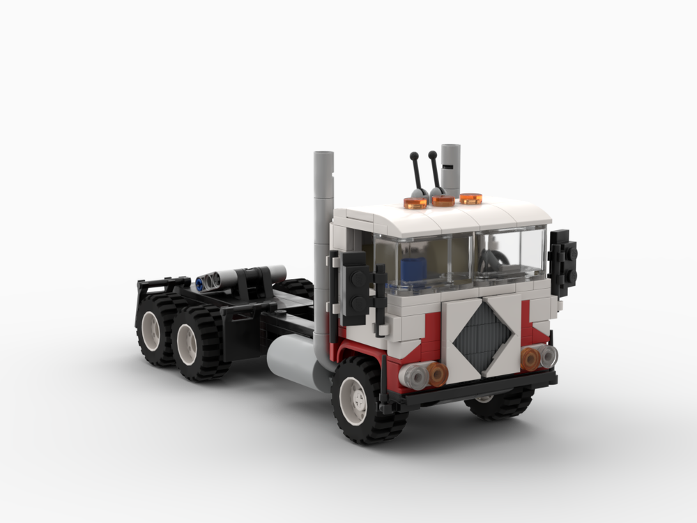 Lego Moc Cabover Ii Semi By Owstin Rebrickable Build With Lego