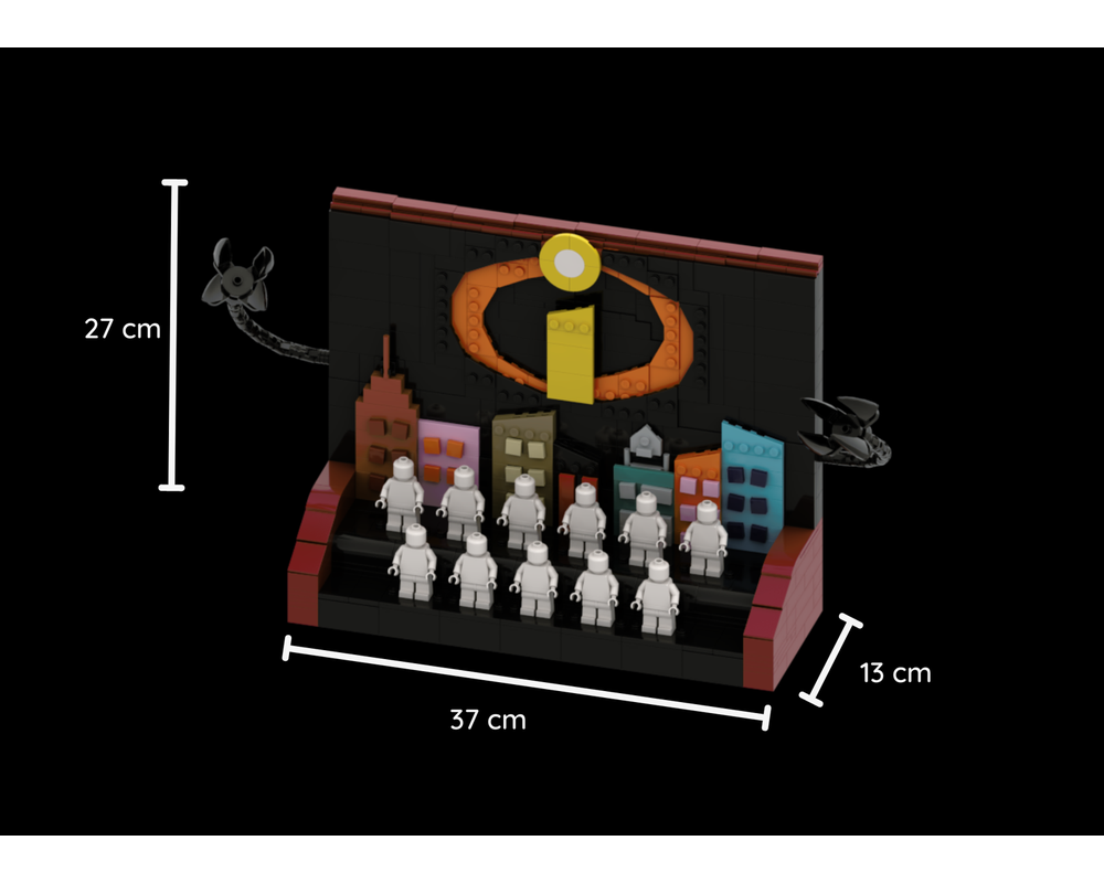 LEGO MOC The Incredibles - Minifigures Display Stand by freddiebricks ...