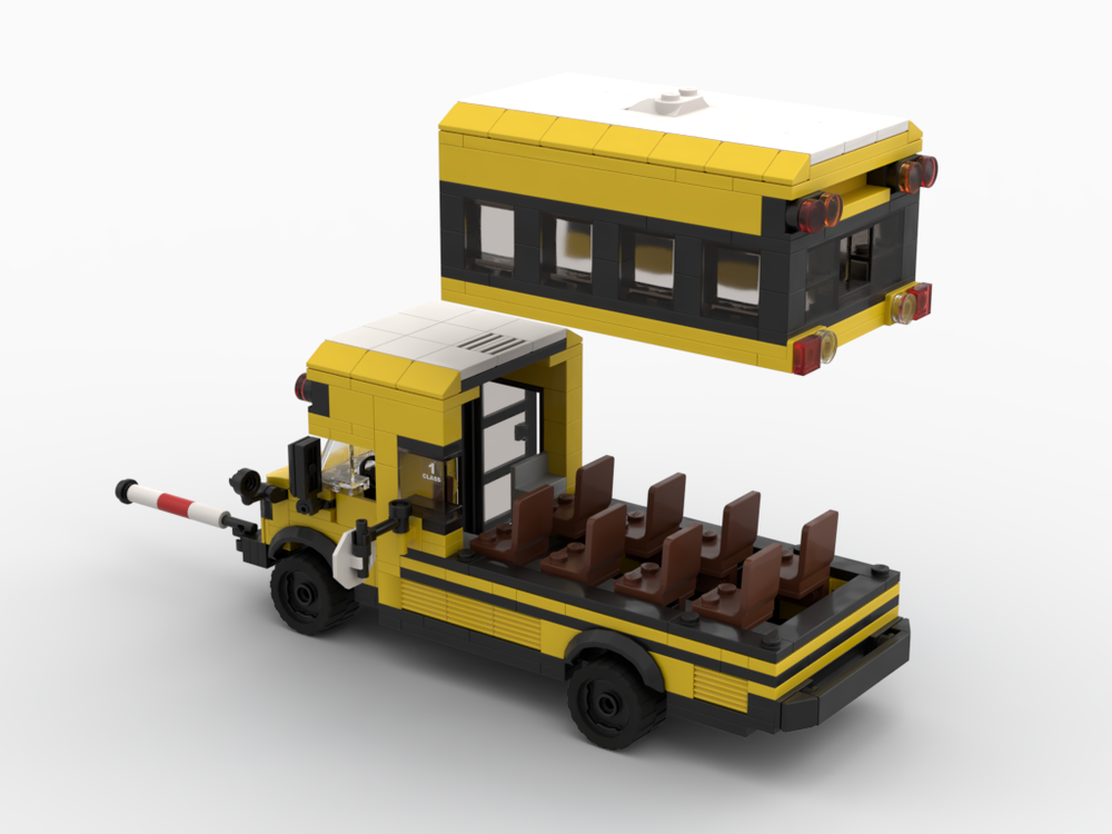 Lego Moc School Bus By Owstin Rebrickable Build With Lego