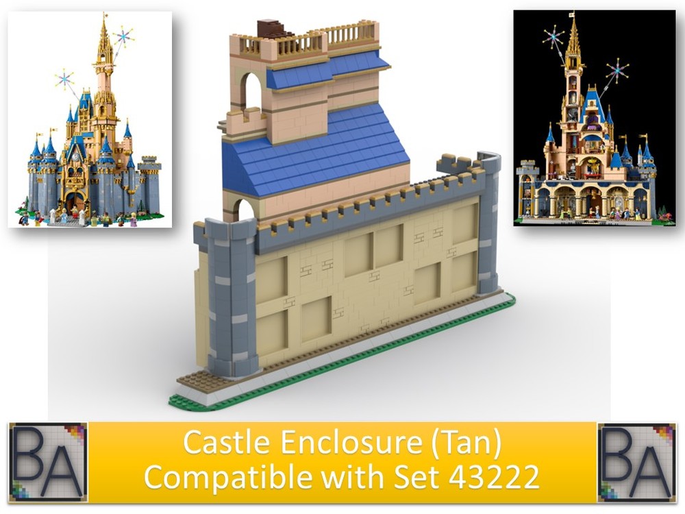LEGO MOC Set 43222 Castle Enclosure (Tan) by Brick Artisan ...