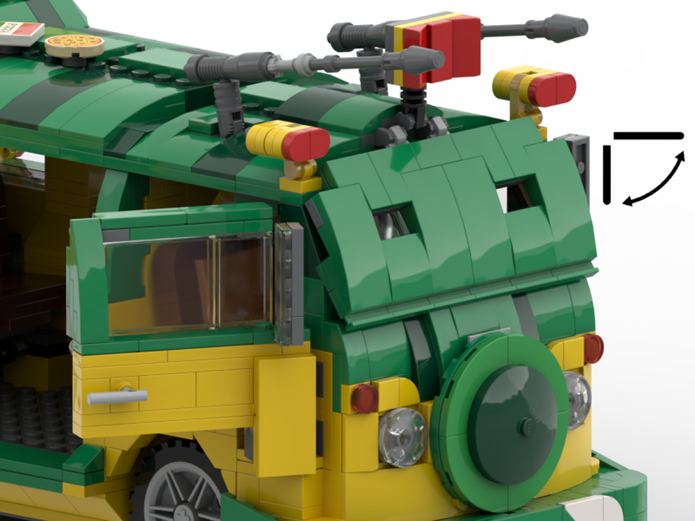 LEGO MOC TMNT - Party Wagon by EdgarGuacs | Rebrickable - Build with LEGO