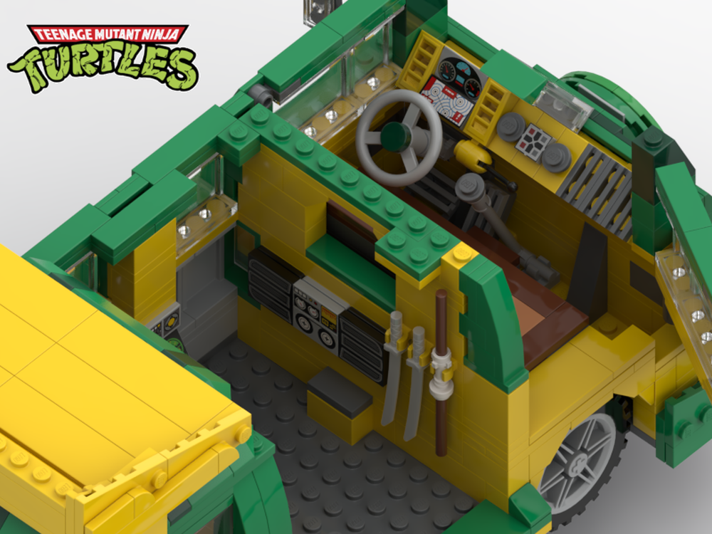 LEGO MOC TMNT - Party Wagon by EdgarGuacs | Rebrickable - Build with LEGO