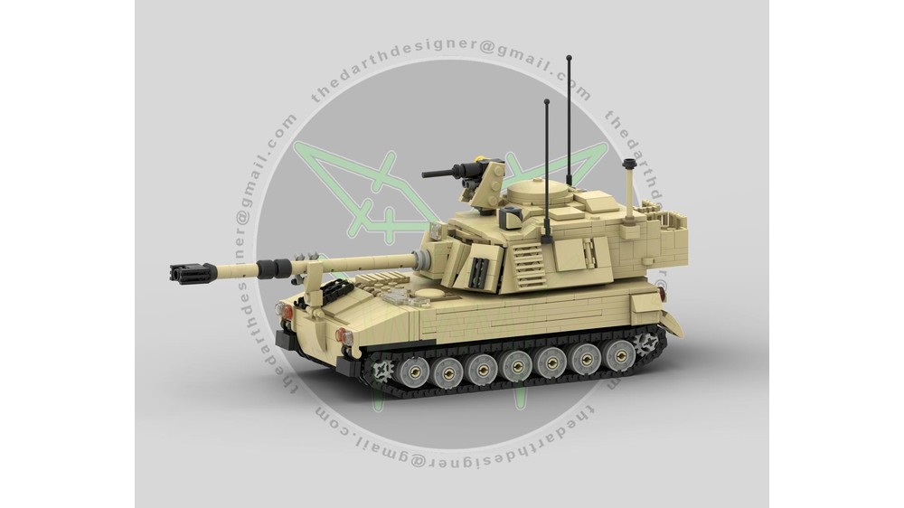 LEGO MOC-152147 M-109 PALADIN | 155mm Howitzer | 1:35 Scale by ...