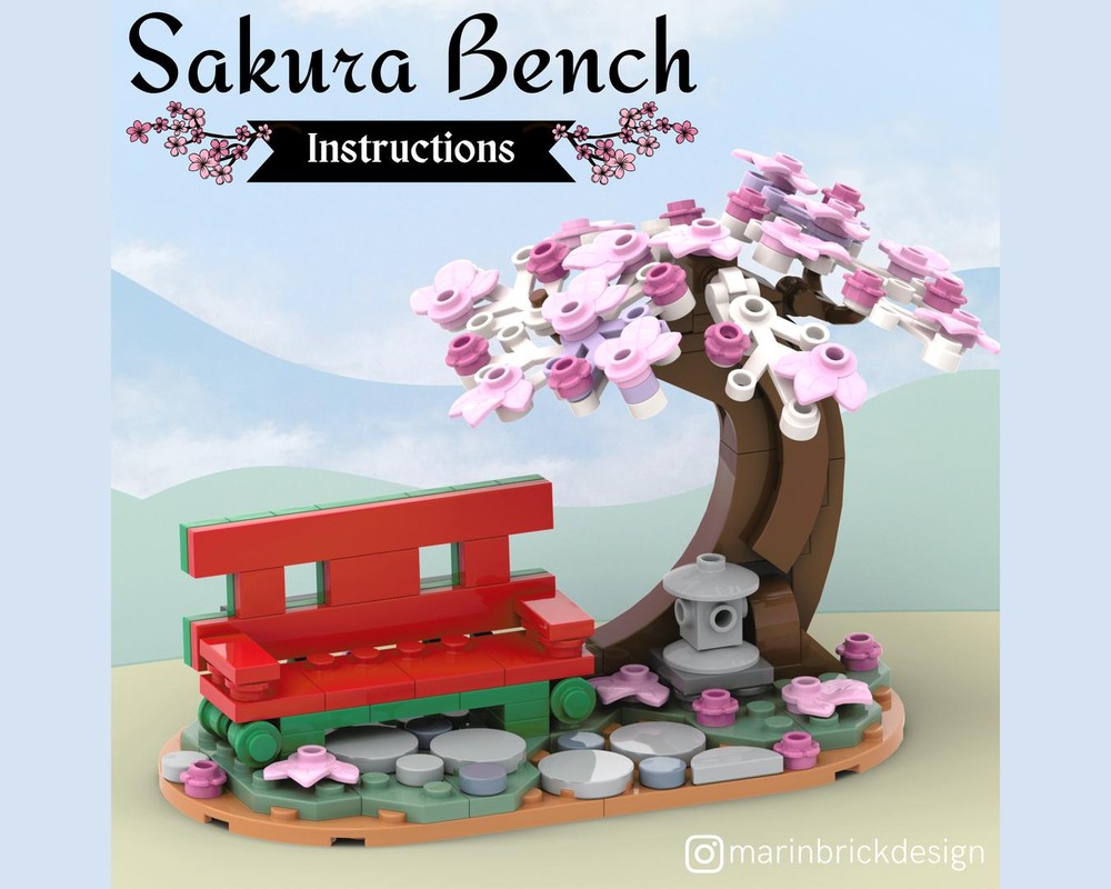 Lego Moc Sakura Bench Lego Moc By Marinbrickdesign Rebrickable