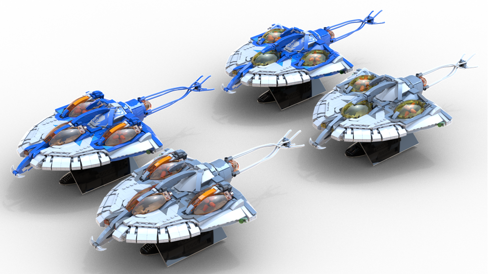 LEGO MOC-152195 Gungan Tri-Bubble Bongo by Fallofone | Rebrickable ...