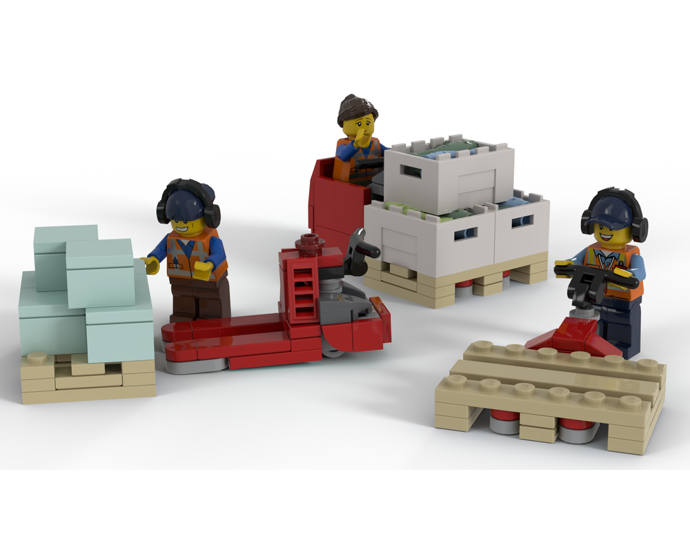 LEGO MOC Pallet Truck Set by HardytheDoggo | Rebrickable - Build with LEGO
