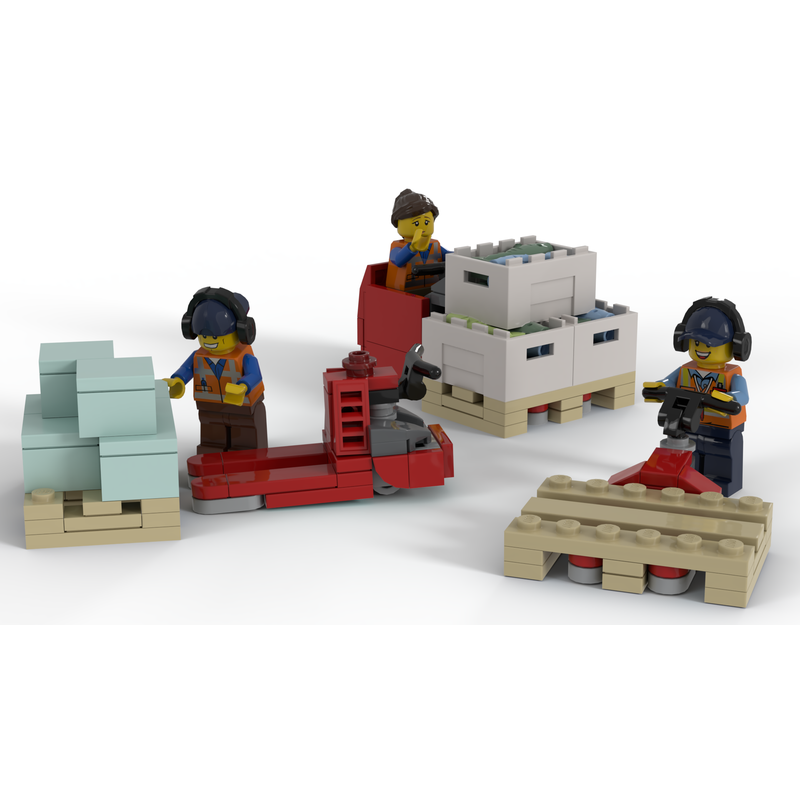 LEGO MOC Pallet Truck Set by HardytheDoggo | Rebrickable - Build with LEGO