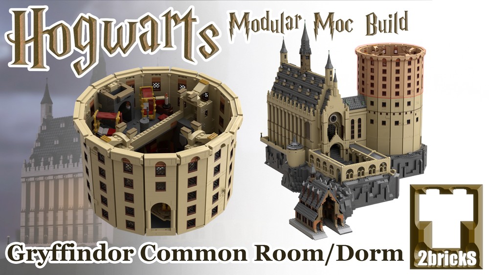 Lego Moc Common Room And Dorms Magic School Modular Mocs Part 7 By