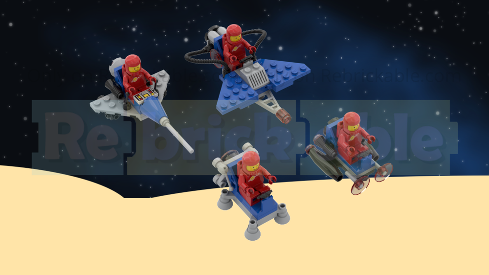 LEGO MOC Classic Space Reimagined: Collection 2 -Space Vehicles (6806 ...