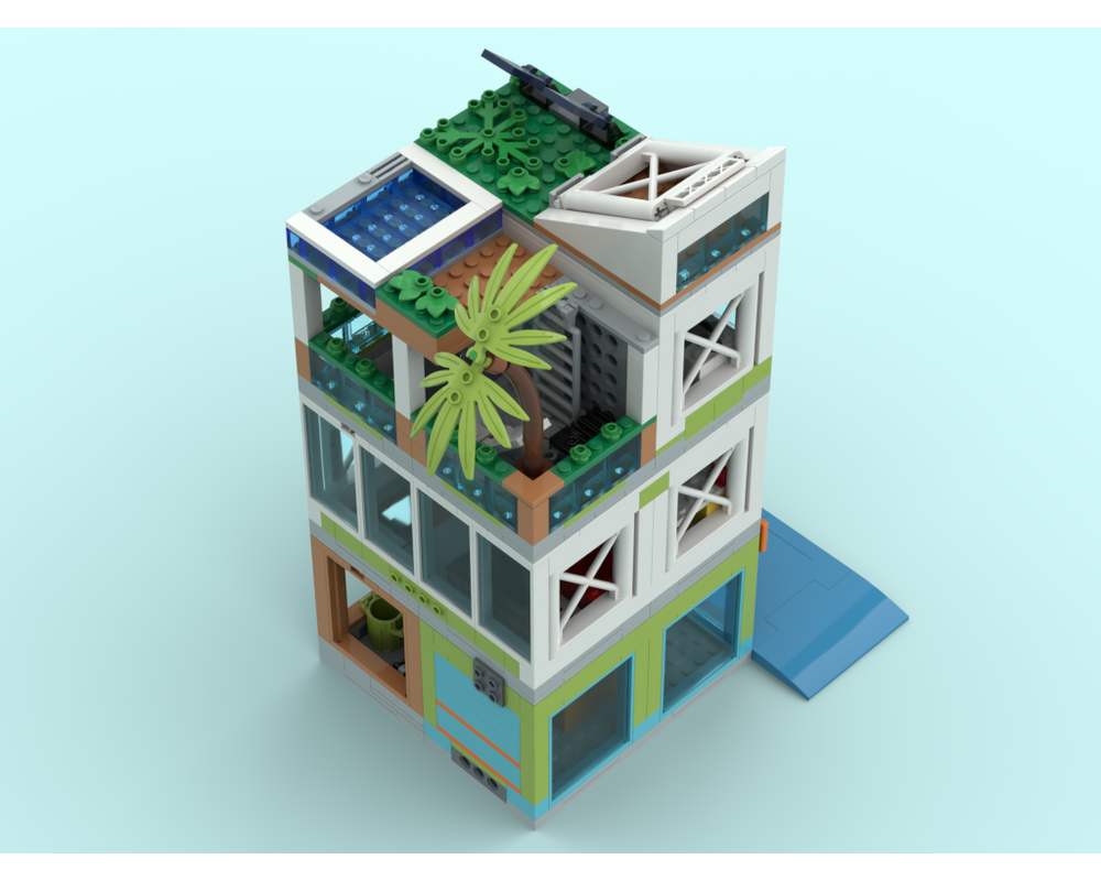 Lego Moc Beachfront Apartment Modification Of Set 60365 By Brick