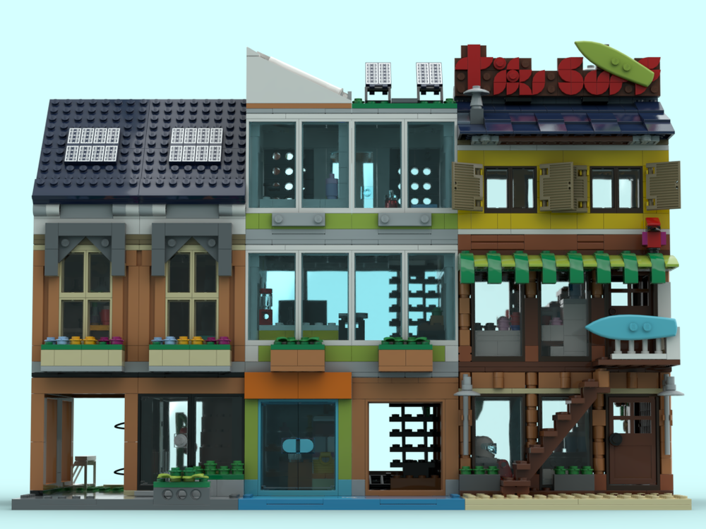 Lego Moc Beachfront Apartment Modification Of Set 60365 By Brick