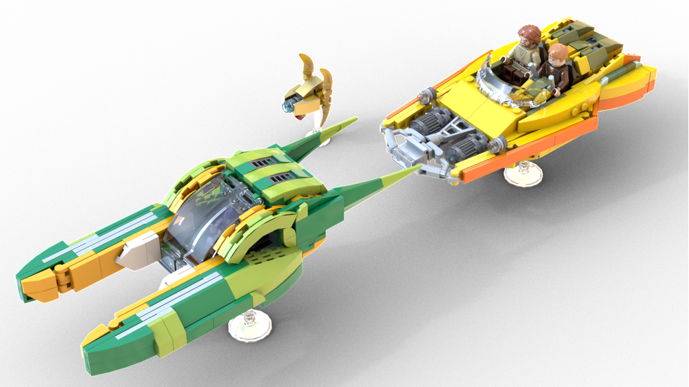 Lego Moc Bounty Hunter Pursuit By Bit Rebrickable Build With Lego