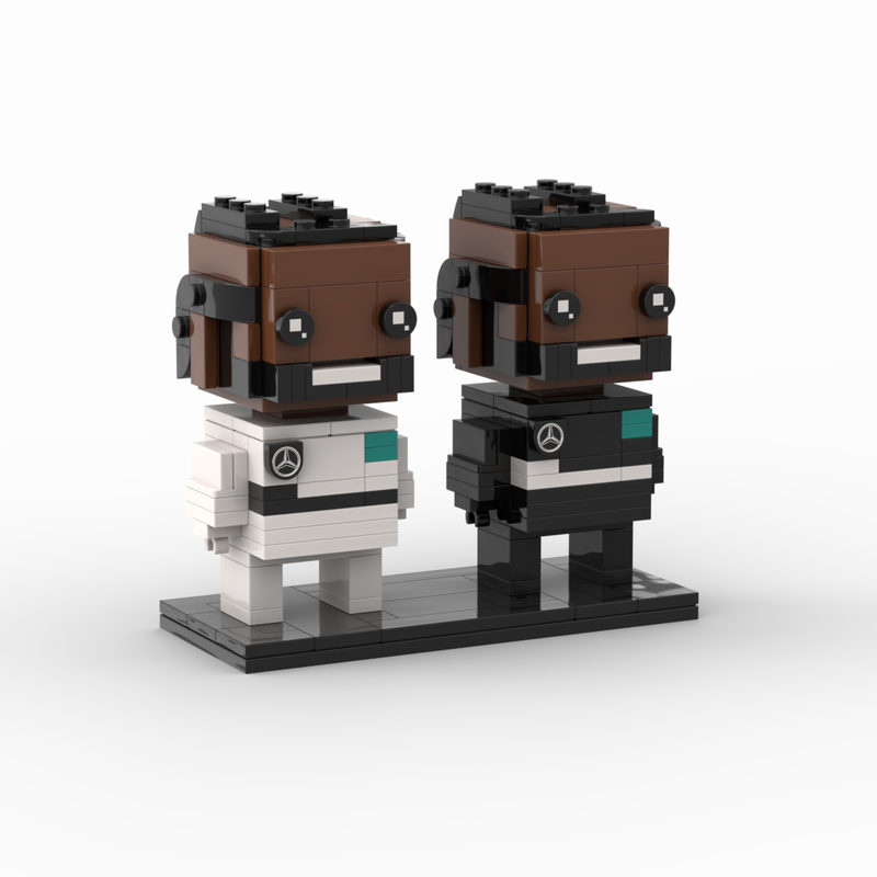 LEGO MOC Lewis Hamilton - Formula 1 by NWQZ | Rebrickable - Build with LEGO