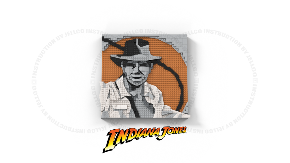 LEGO MOC Micro Indiana_Jones Graphic Art Poster by jellco | Rebrickable ...