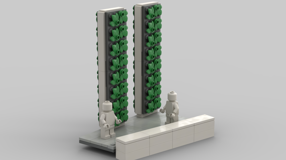 LEGO MOC Vertical Greenspace by Futurism_Lego | Rebrickable - Build ...