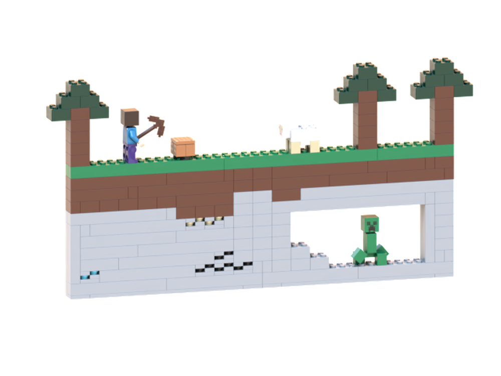 LEGO MOC 2d Minecraft - Part 1 by LegacyLego | Rebrickable - Build with ...