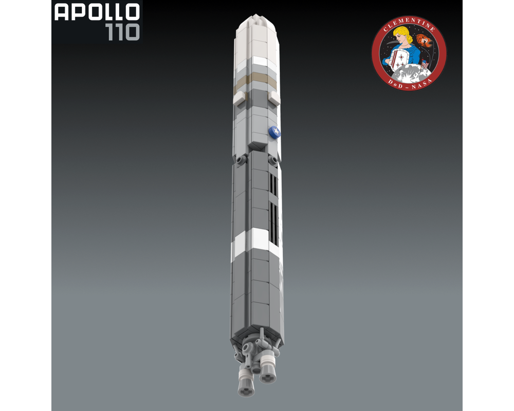 LEGO MOC Titan II(23)G - Clementine [1:110 scale] by Apollo_110_Bricks | Rebrickable - Build ...