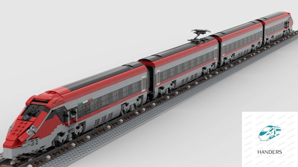 LEGO MOC Italian Freccia High Speed Train by Handers | Rebrickable ...