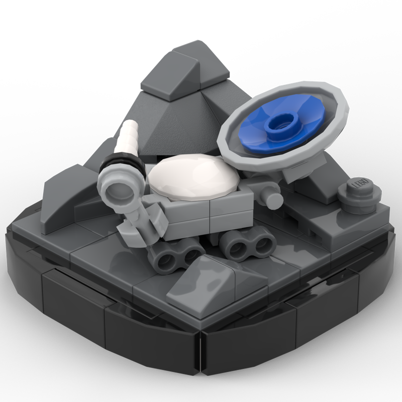 LEGO MOC Lunokhod Diorama (1:110) by Sands_of_Ares | Rebrickable ...