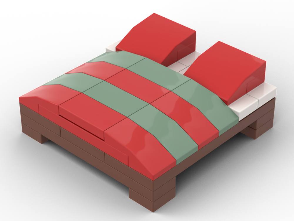 LEGO MOC-152345 Double bed by Ogima | Rebrickable - Build with LEGO