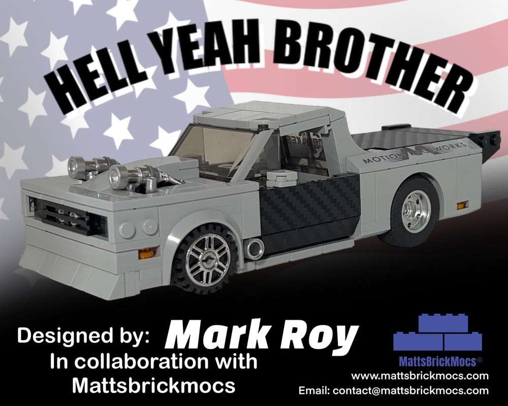 LEGO MOC Mullet 1986 ElCamino Dragster Car by Mattsbrickmocs ...